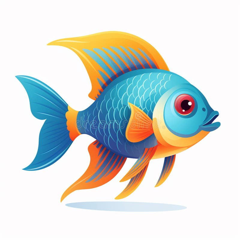 Oceanic Magic Fish Illustration Stock Illustration - Illustration of ...