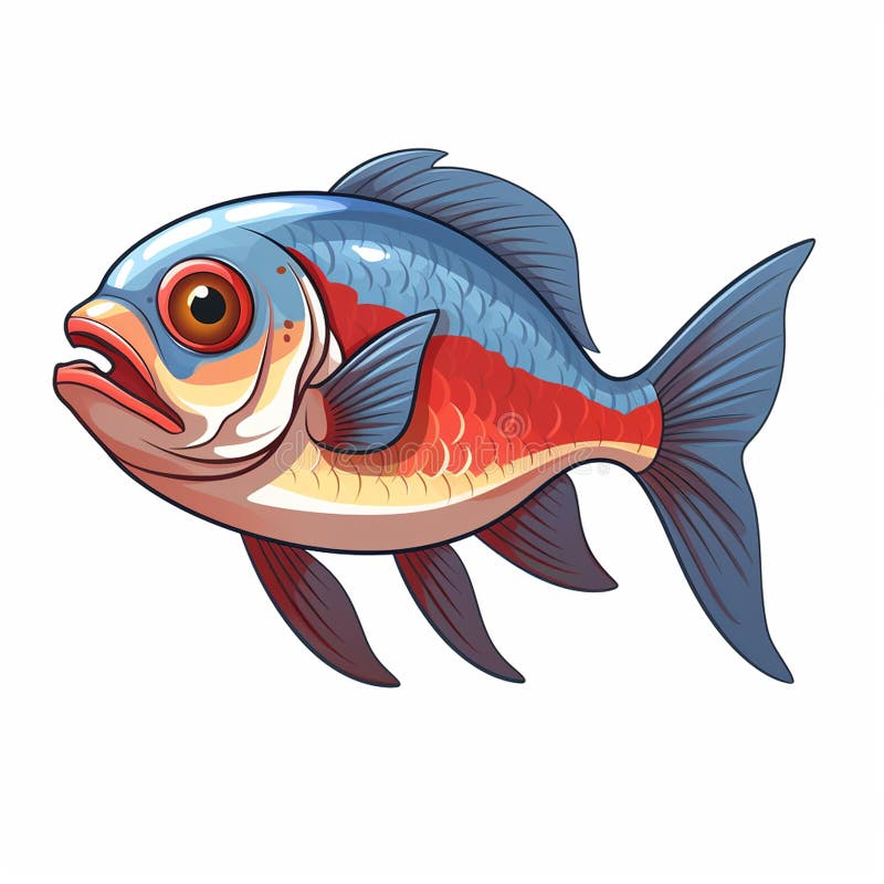 Oceanic Magic Fish Illustration Stock Illustration - Illustration of ...