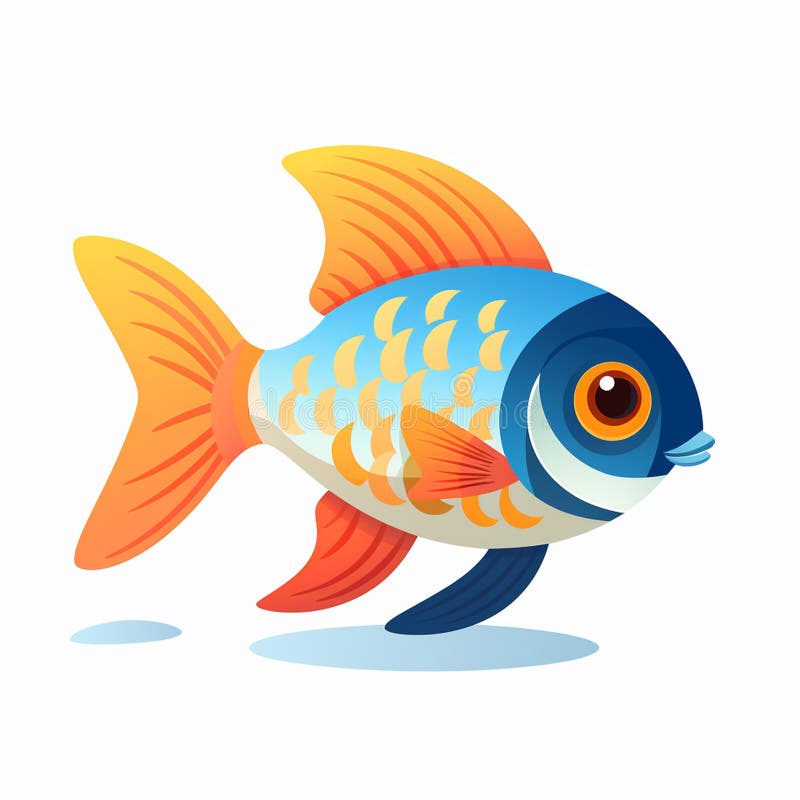 Oceanic Magic Fish Illustration Stock Illustration - Illustration of ...