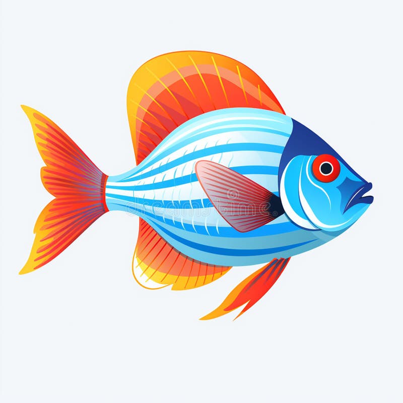 Oceanic Magic Fish Illustration Stock Vector - Illustration of ...