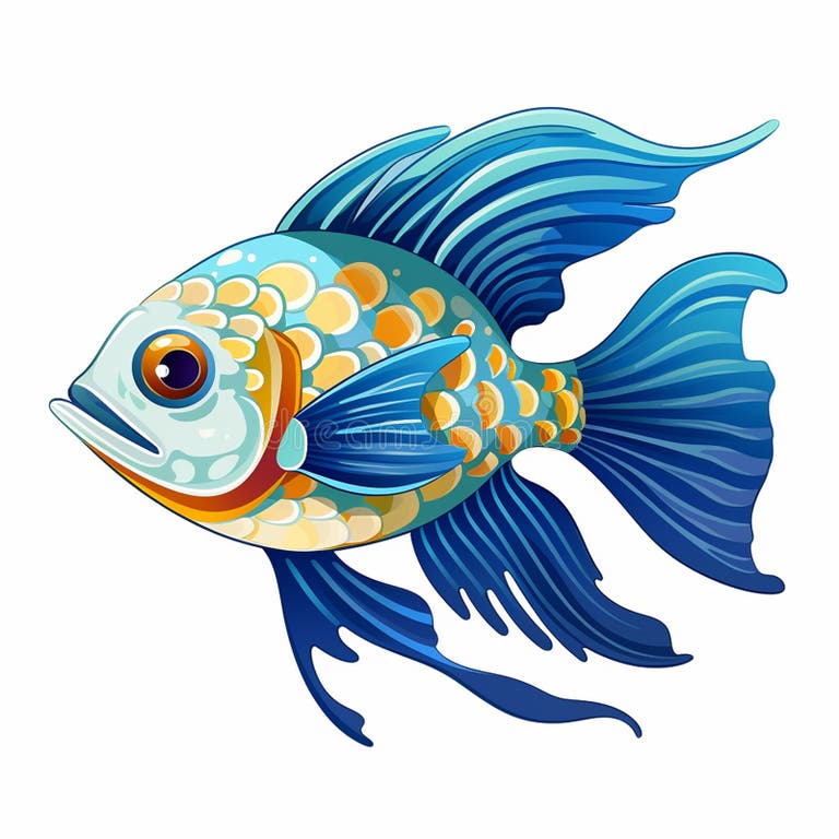 Oceanic Marvel Fish Illustration Stock Illustration - Illustration of ...