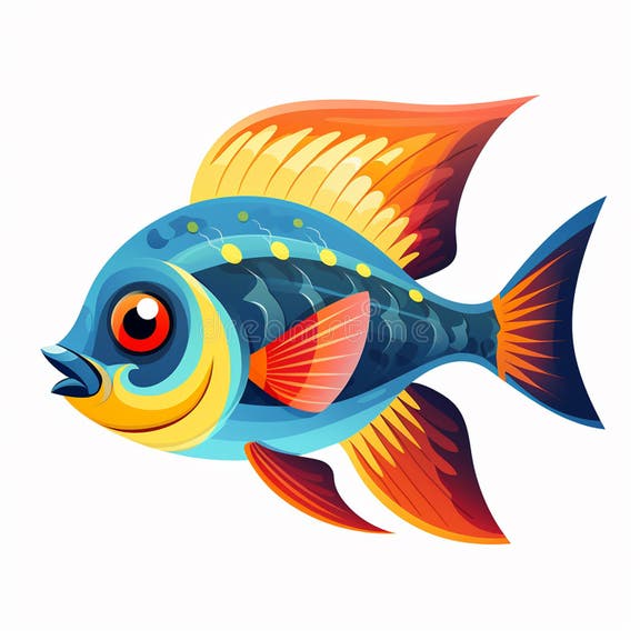 Oceanic Marvel Fish Illustration Stock Illustration - Illustration of ...