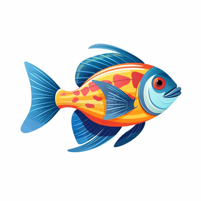 Oceanic Marvel Fish Illustration Stock Illustration - Illustration of ...