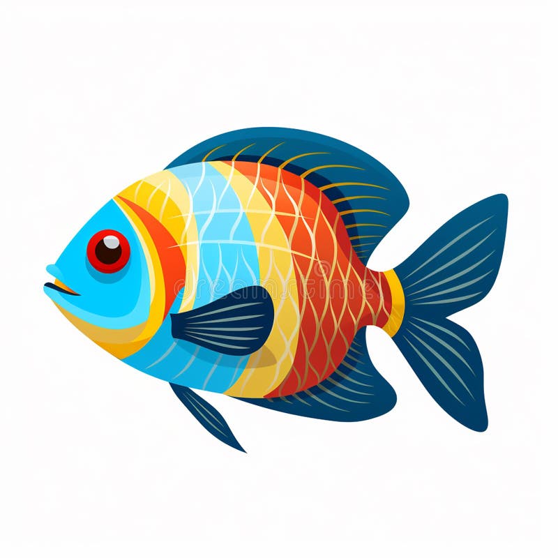 Oceanic Marvel Fish Illustration Stock Illustration - Illustration of ...