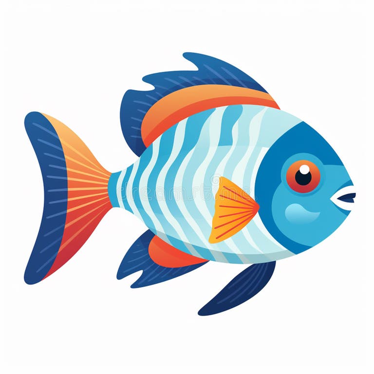 Oceanic Marvel Fish Illustration Stock Illustration - Illustration of ...