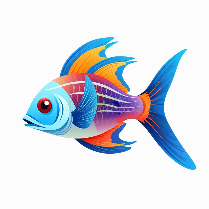 Oceanic Marvel Fish Illustration Stock Illustration - Illustration of ...