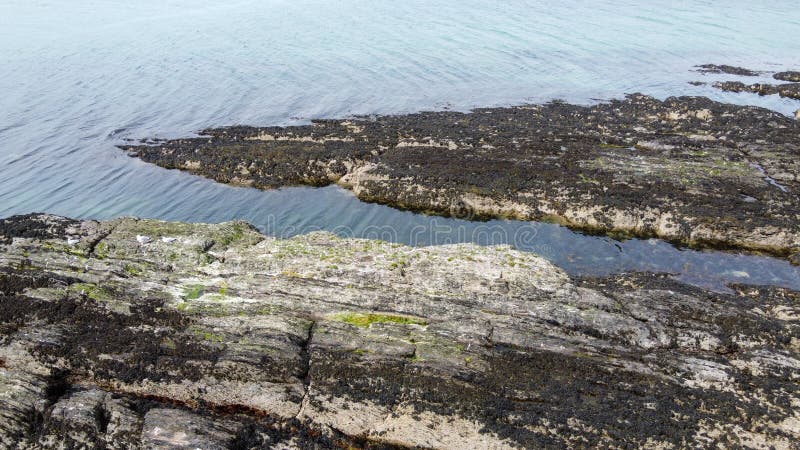 An Oceanic Reef. Large Rocks in the Sea, Top View Stock Photo - Image ...