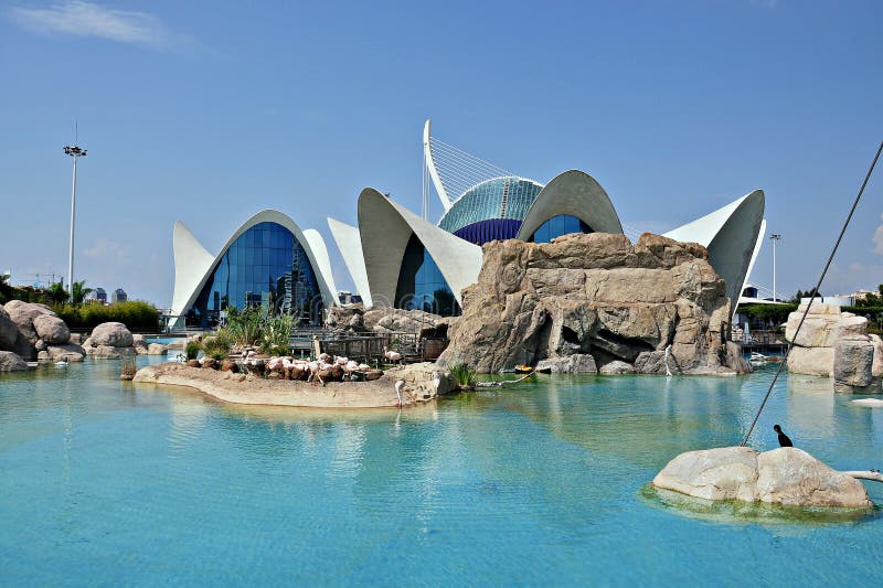 Oceanografic in valencia editorial image. Image of europe - 55011485