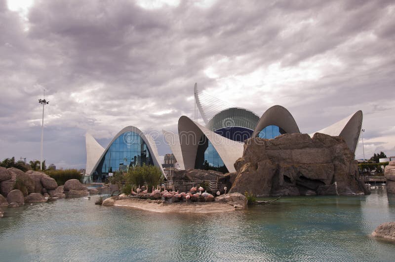 Oceanografico Valencia editorial stock image. Image of landmark - 23495229