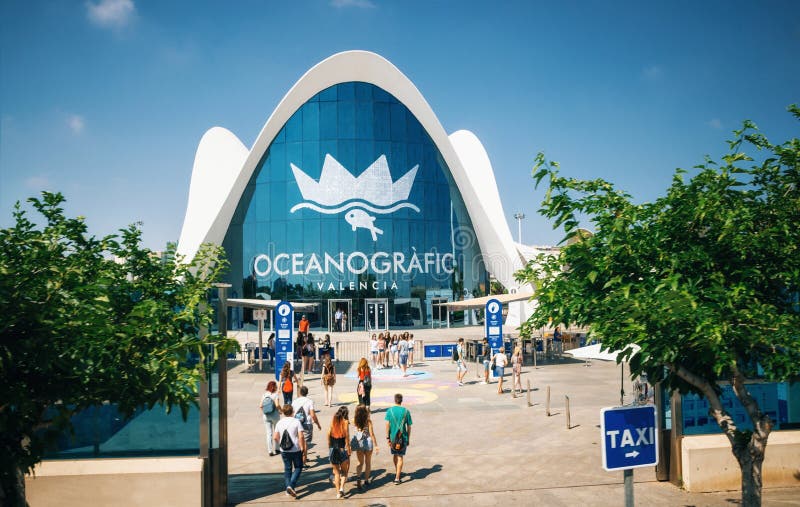 Oceanografico a Valencia, Spagna Immagine Editoriale - Immagine di ...