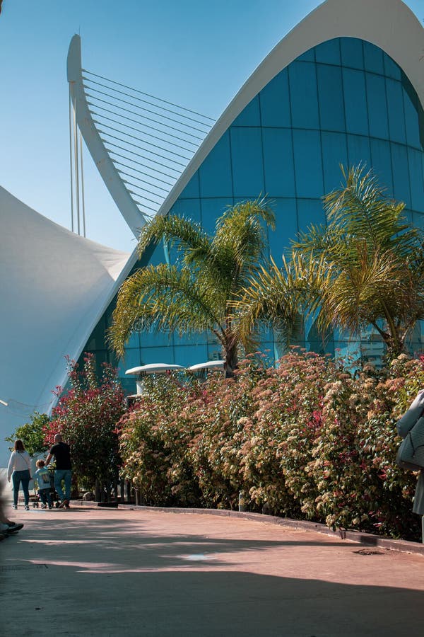 Oceanographic Aquarium Building in Valencia Editorial Stock Photo ...