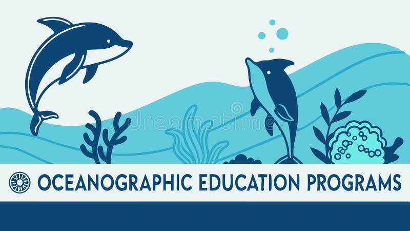 Oceanographic Education Programs, Marine Life, Vector Design Generative ...