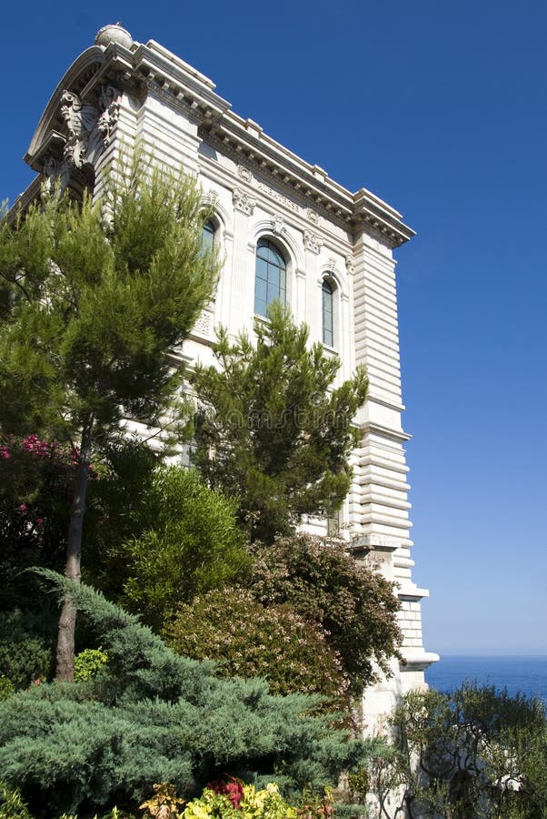 Oceanographic Institute in Monaco Stock Photo - Image of construction ...