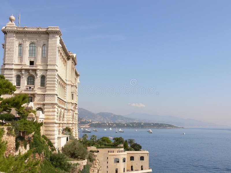 Oceanographic Museum, Monaco. Stock Image - Image of research, coastal ...