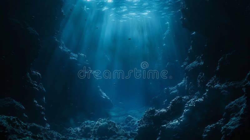 Oceanography, Exploring Bioluminescent Life in the Ocean S Abyss Stock ...