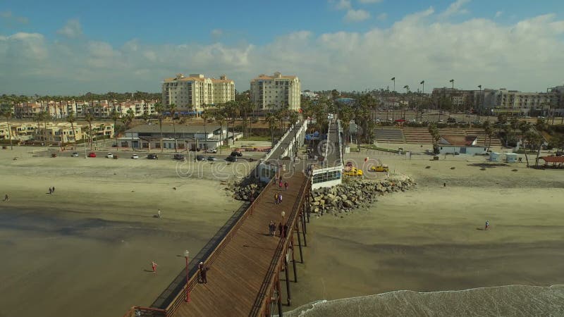 Oceanside Aerial stock footage. Video of sunlight, pacific - 52727156