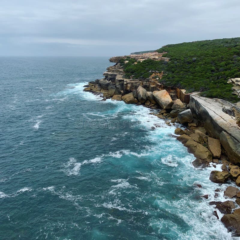 Oceanside Cliff stock photo. Image of scenery, face - 170820088