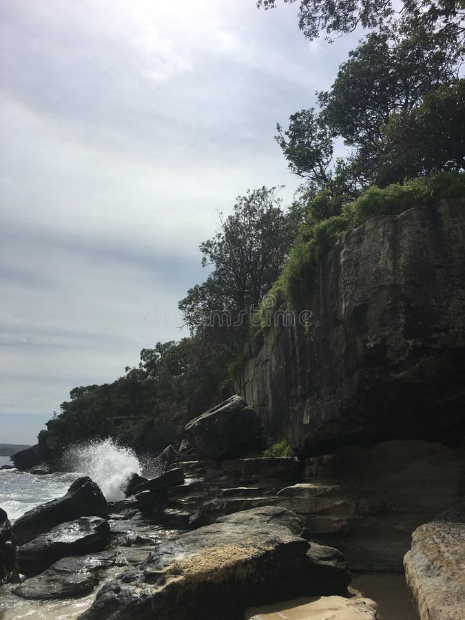 Oceanside Cliff Natural Bridge Arch Rock Formation, Coastal Nature ...