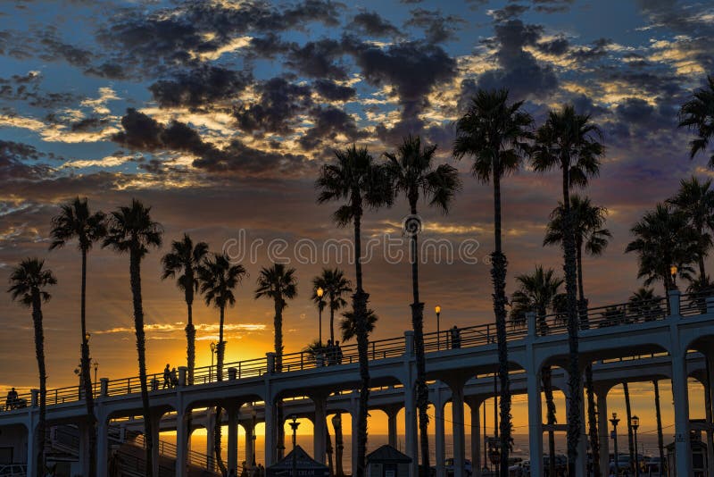 Oceanside at Sunset, Carlsbad, California USA Stock Photo - Image of ...