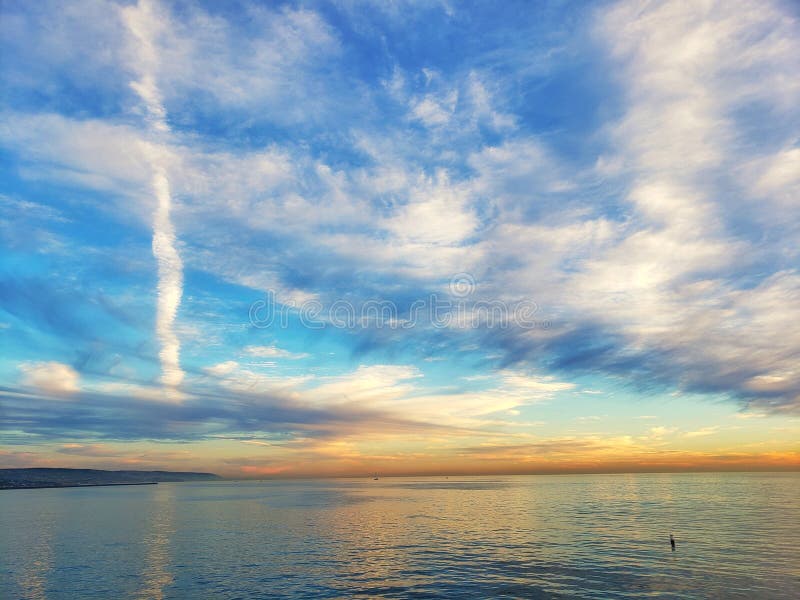 Colorful sky reflection stock photo. Image of tranquil - 136645730