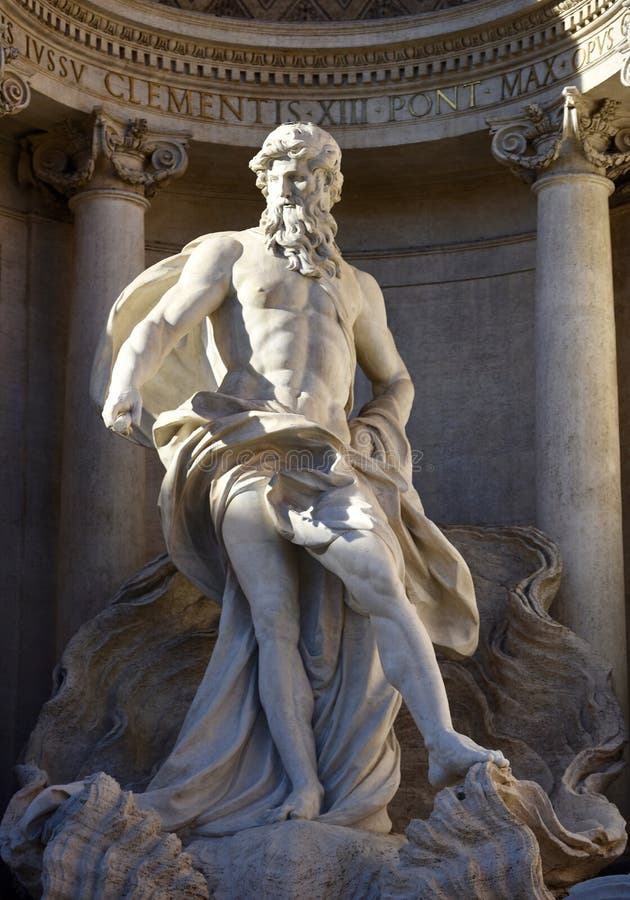 Nettuno, Dio Romano Del Mare Fotografia Stock Editoriale - Immagine di ...