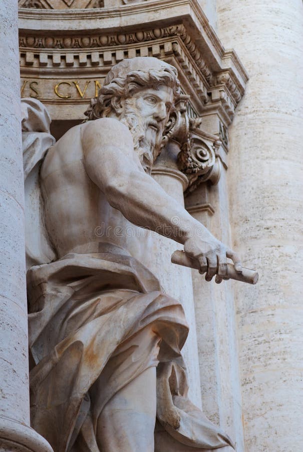 Oceanus, Trevi Fountain, Rome, Italy Stock Image - Image of oceanus ...