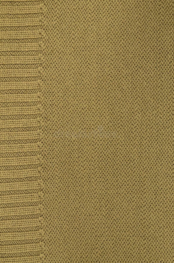 Ocher Knitted Background Pattern Stock Photo - Image of blank, space ...