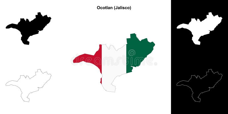 Ocotlan Outline Map Stock Illustrations – 11 Ocotlan Outline Map Stock ...