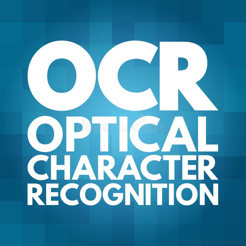 Ocr Stock Illustrations – 174 Ocr Stock Illustrations, Vectors ...