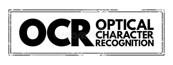 OCR - Optical Character Recognition is the Process that Converts an Image of Text into a Machine ...