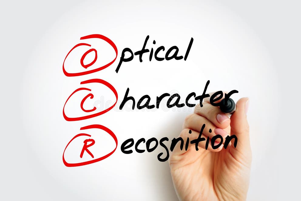 OCR - Optical Character Recognition is the Process that Converts an Image of Text into a Machine ...