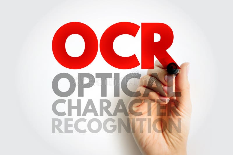 Ocr Optical Character Recognition Term Stock Photos - Free & Royalty ...