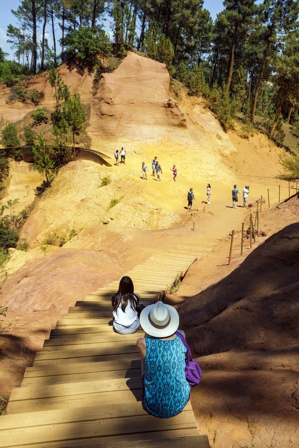 The ocra land editorial stock image. Image of provence - 74589649