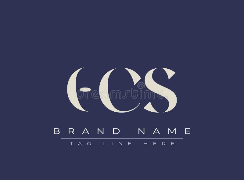 OCS Abstract Letter Logo Design Stock Vector - Illustration of line ...