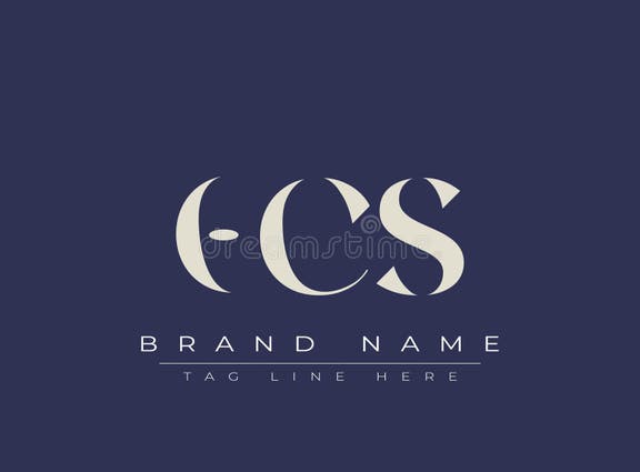 OCS Abstract Letter Logo Design Stock Vector - Illustration of line ...