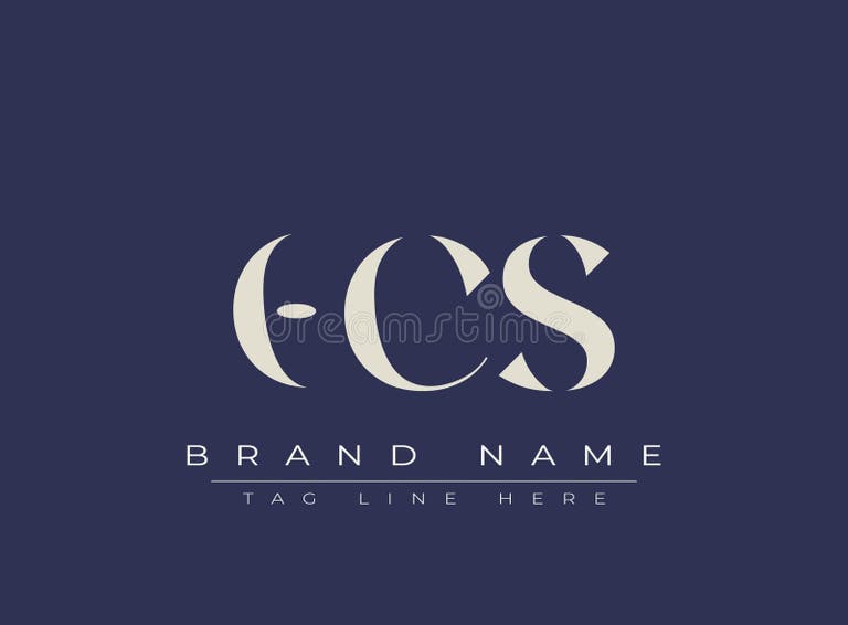 OCS Abstract Letter Logo Design Stock Vector - Illustration of line ...