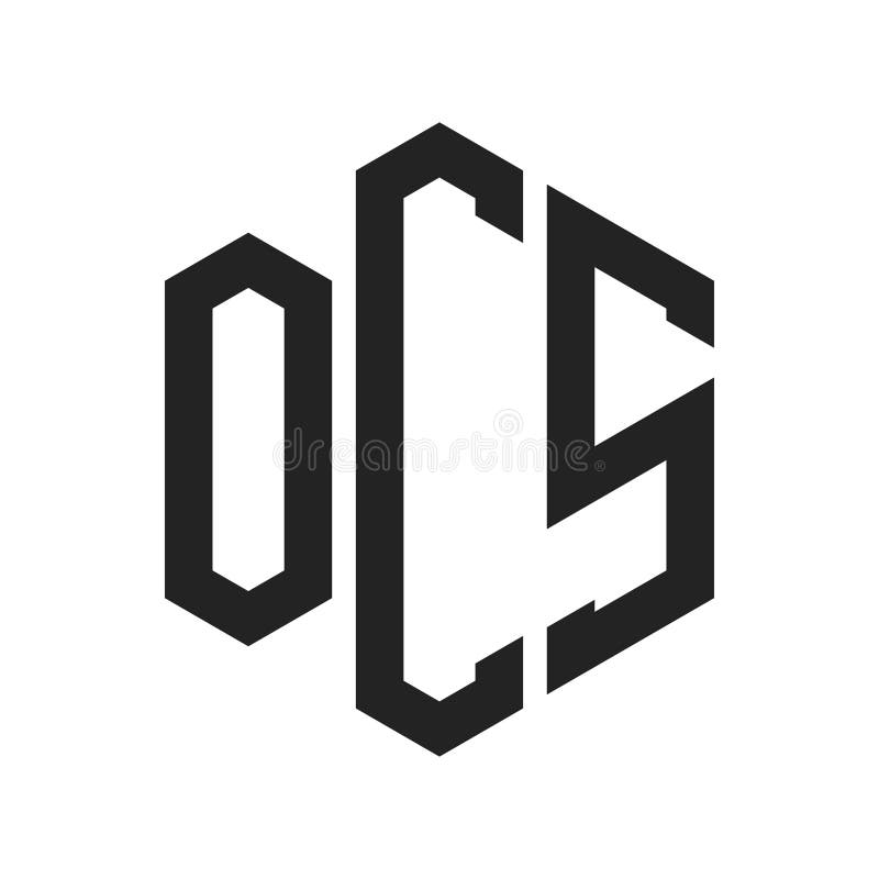 OCS Logo Design. Initial Letter OCS Monogram Logo Using Hexagon Shape ...