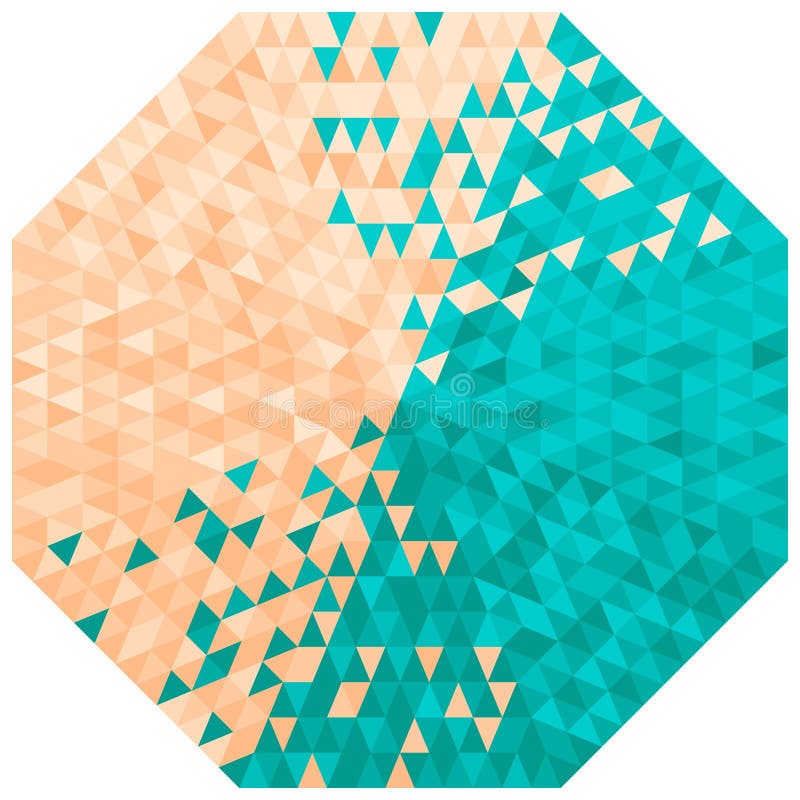 Octágono ilustración del vector. Ilustración de turquesa - 30948678