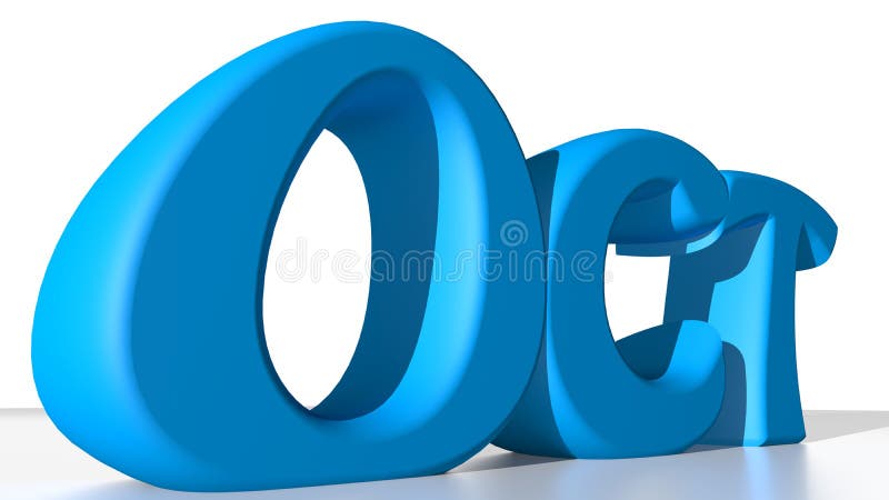 OCT blue stock illustration. Illustration of months, time - 37162877