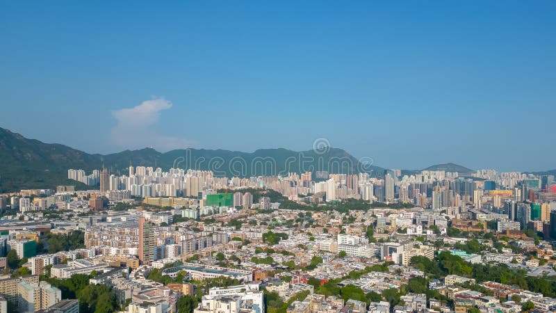 10 Oct 2022 City Scape of Middle Kowloon at Kowloon Tong Editorial ...