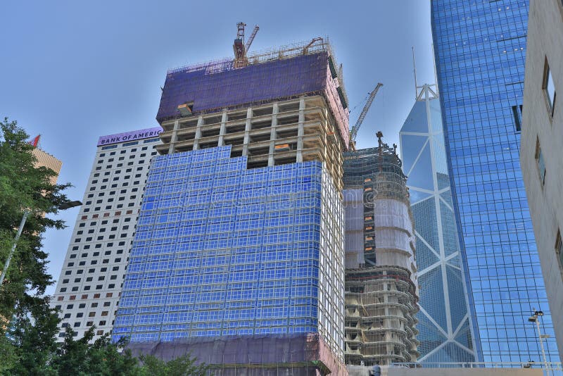 14 Oct 2022 En Construction Du Centre Cheung Kong Ii Hk Photo stock ...