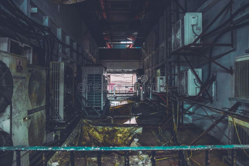 Oct 29 2023 the Hall Way of the Old Shipping Mall Building, Hk ...