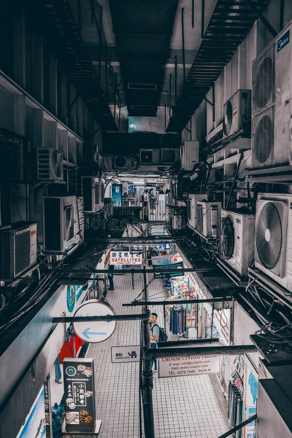 Oct 29 2023 the Hall Way of the Old Shipping Mall Building, Hk ...