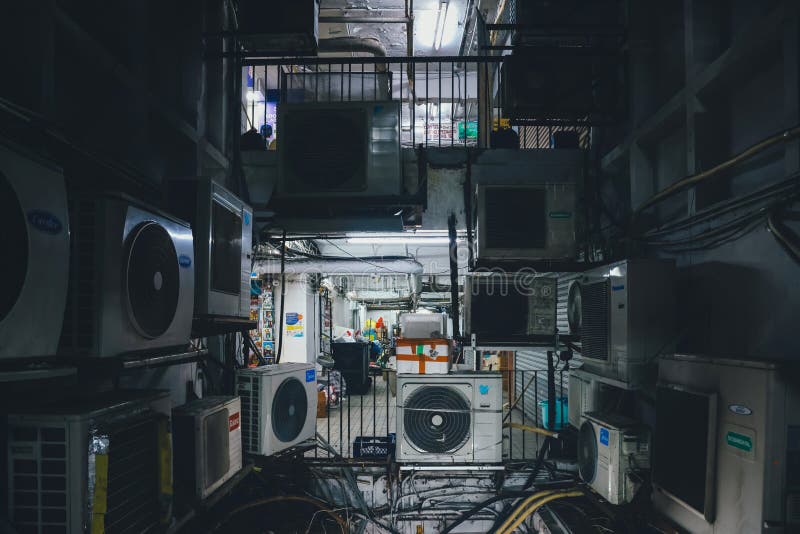 Oct 29 2023 the Hall Way of the Old Shipping Mall Building, Hk ...