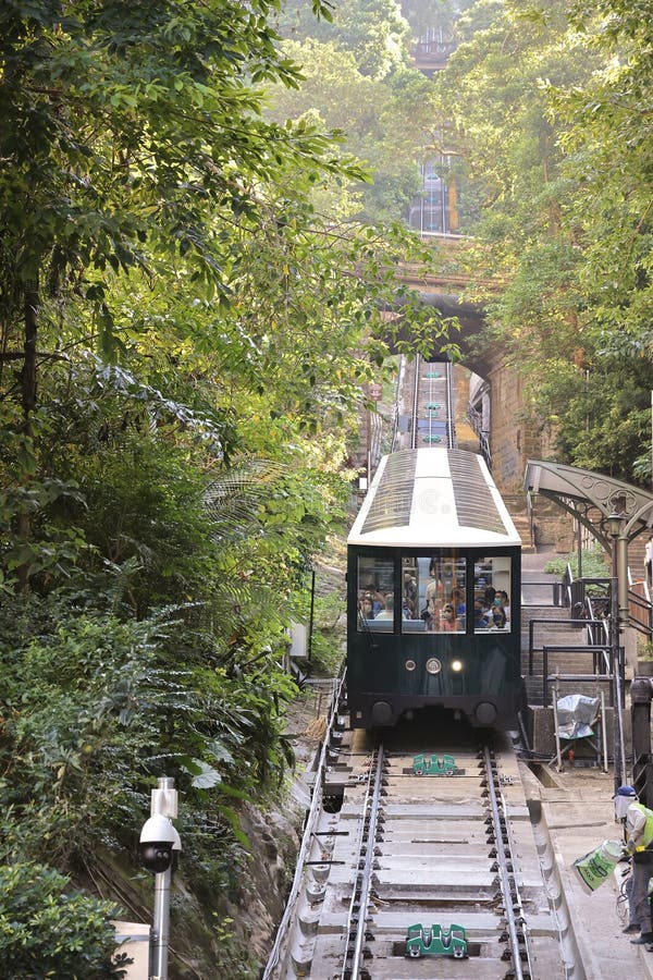 14 Oct 2022 New Peak Tram Pass the Stone Bridge MacDonnell Road ...