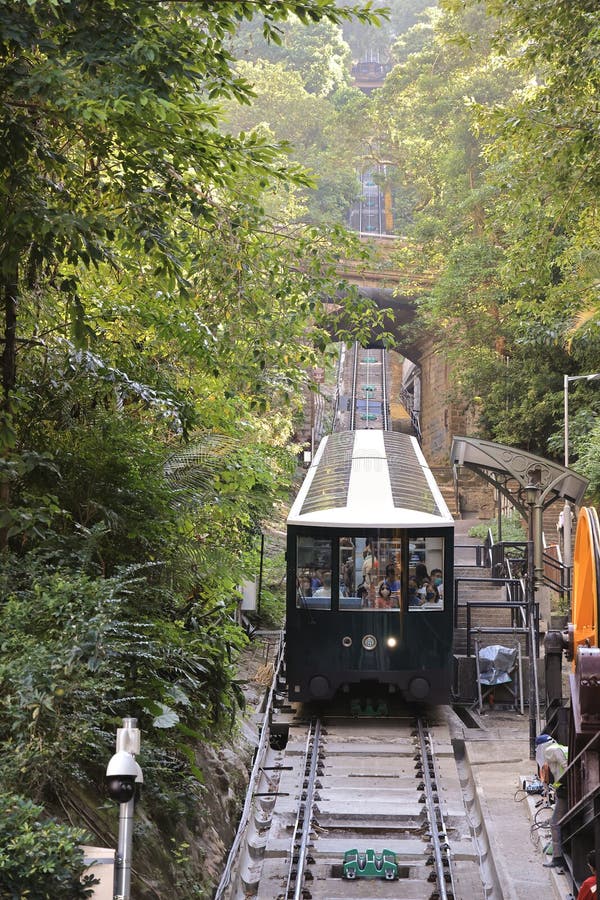 14 Oct 2022 New Peak Tram Pass the Stone Bridge MacDonnell Road ...