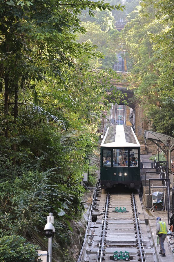 14 Oct 2022 New Peak Tram Pass the Stone Bridge MacDonnell Road ...
