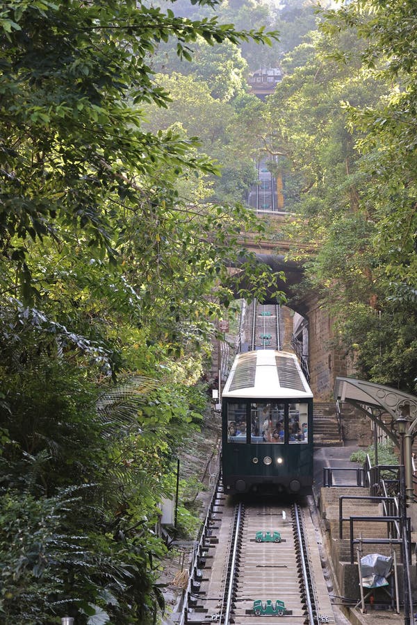 14 Oct 2022 New Peak Tram Pass the Stone Bridge MacDonnell Road ...