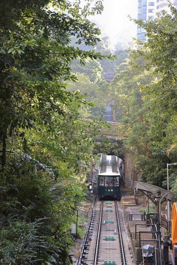 14 Oct 2022 New Peak Tram Pass the Stone Bridge MacDonnell Road ...
