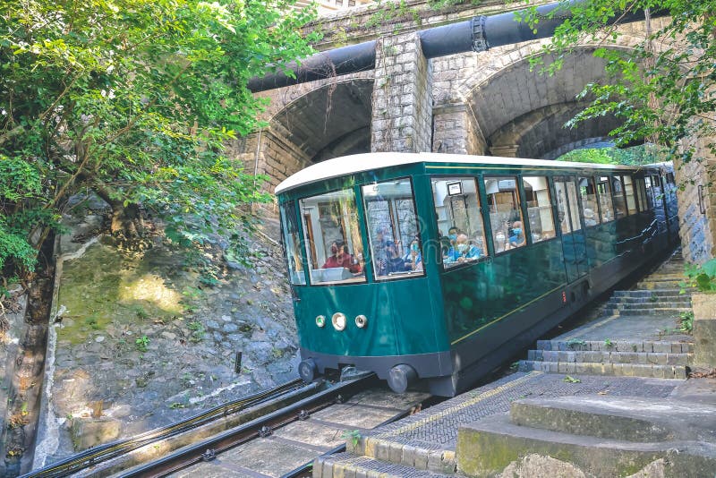 14 Oct 2022 New Peak Tram Pass the Stone Bridge MacDonnell Road ...